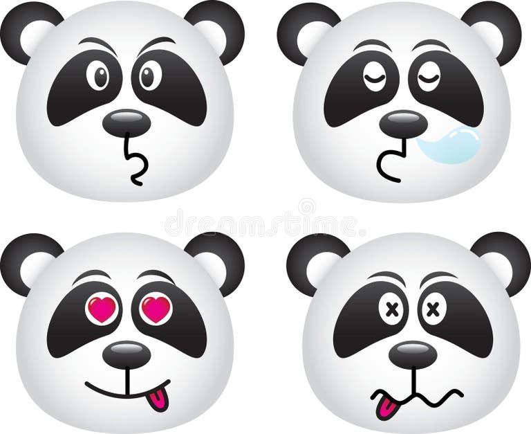 Panda Expressions Stock Illustrations – 1,011 Panda Expressions Stock ...