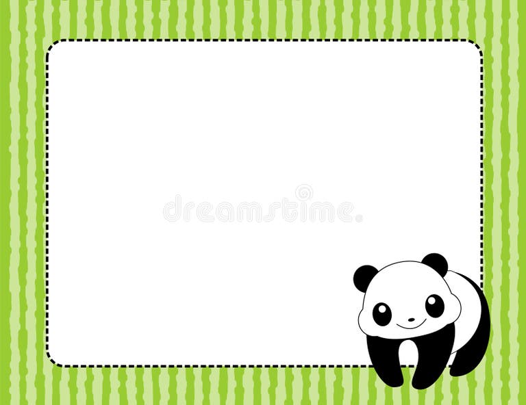 Panda Frame Border Stock Illustrations – 441 Panda Frame Border Stock ...