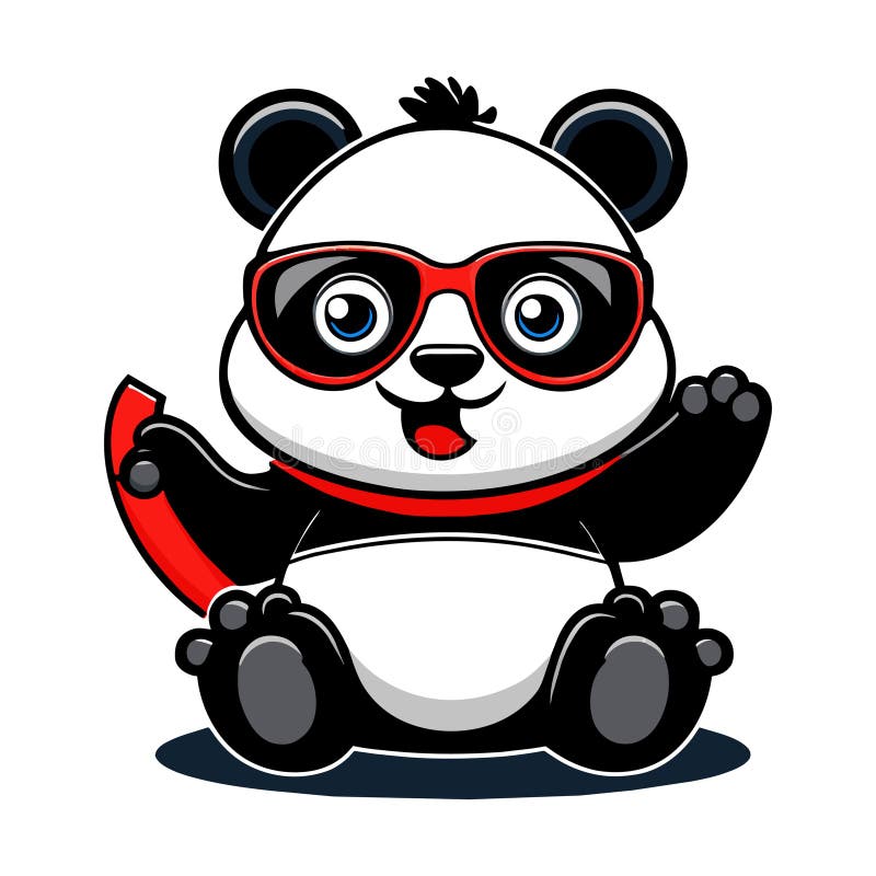 Panda graphic vector EPS stock vector. Illustration of artwork - 306435878