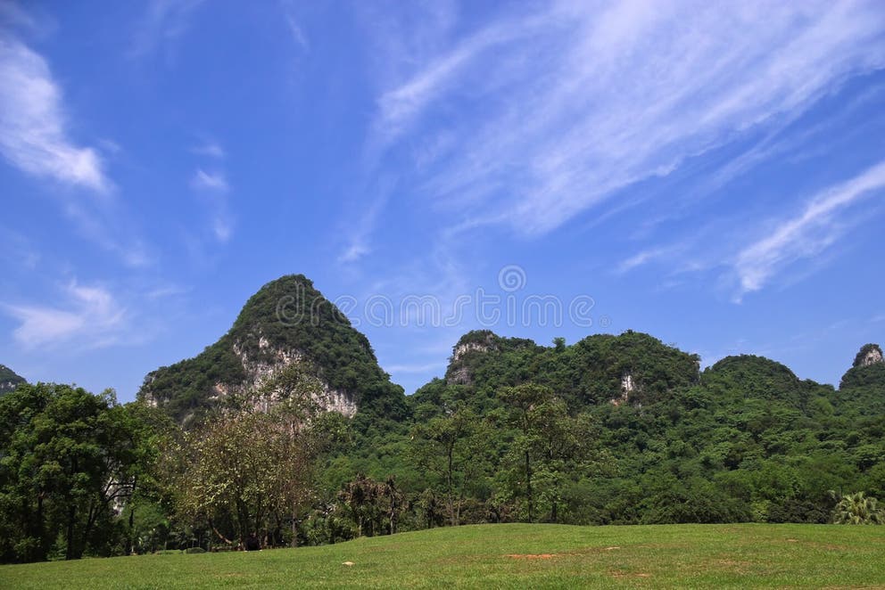 Panda Hill stock image. Image of outdoor, mountains, tree - 7371259