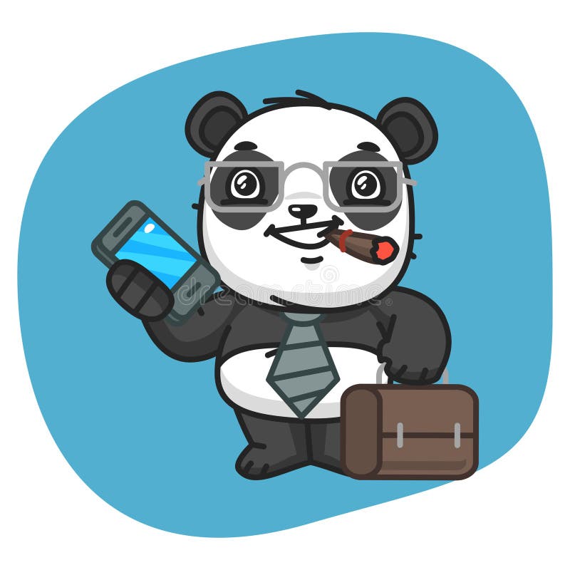 Cute Panda Activity Illustration with Humanized Cartoon Bear Character ...