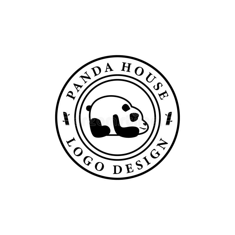 Panda House Logo Design Idea and Inspiration Stock Vector ...