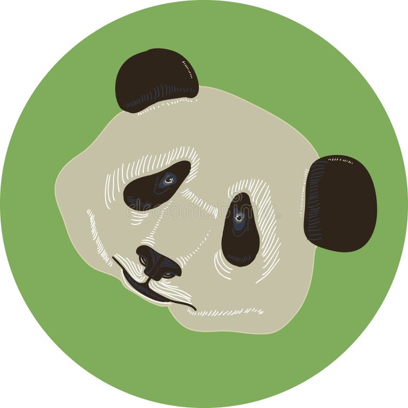 Panda icon stock vector. Illustration of smiling, illustrations - 58315542