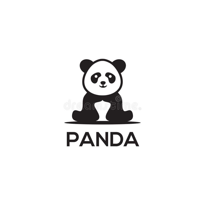 Panda Icon Logo Design Vector Template Stock Vector - Illustration of ...