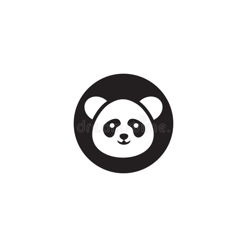 Panda Icon Logo Design Vector Template Stock Vector - Illustration of ...