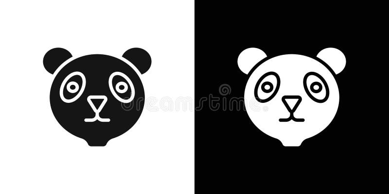 Panda icon logo set vector stock vector. Illustration of panda - 332933446