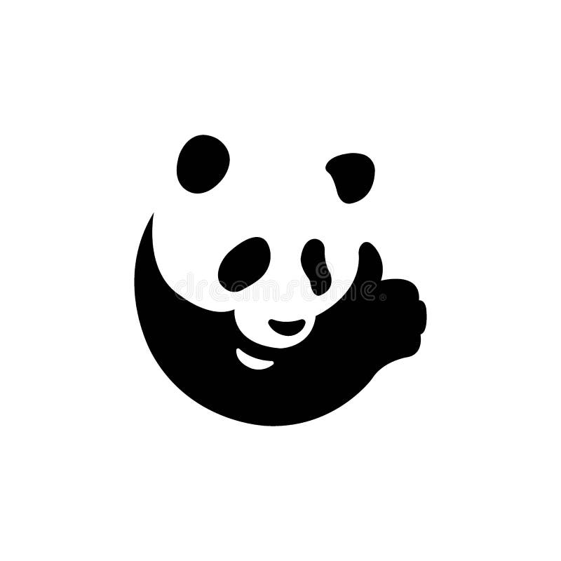 Panda Icon Logo Vector Design Template Stock Vector - Illustration of ...