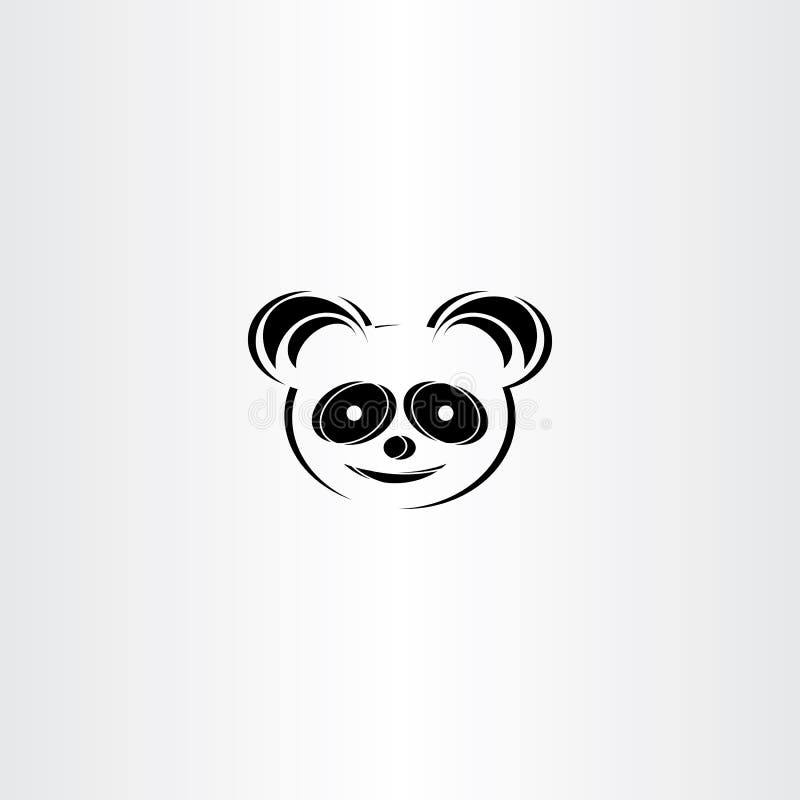 Panda Icon Stylised Vector Icon Stock Vector - Illustration of style ...