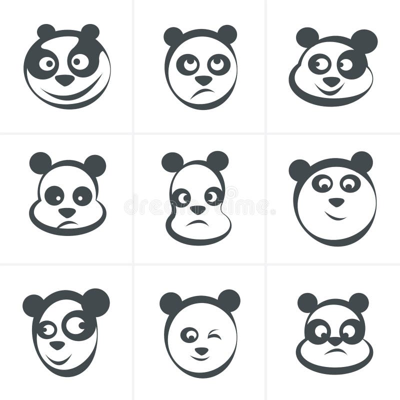 Panda Icons Stock Illustrations – 3,464 Panda Icons Stock Illustrations ...