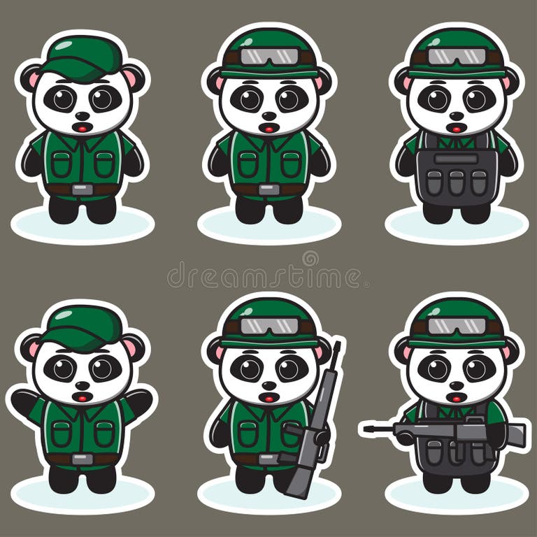 Panda Soldier Stock Illustrations – 118 Panda Soldier Stock ...
