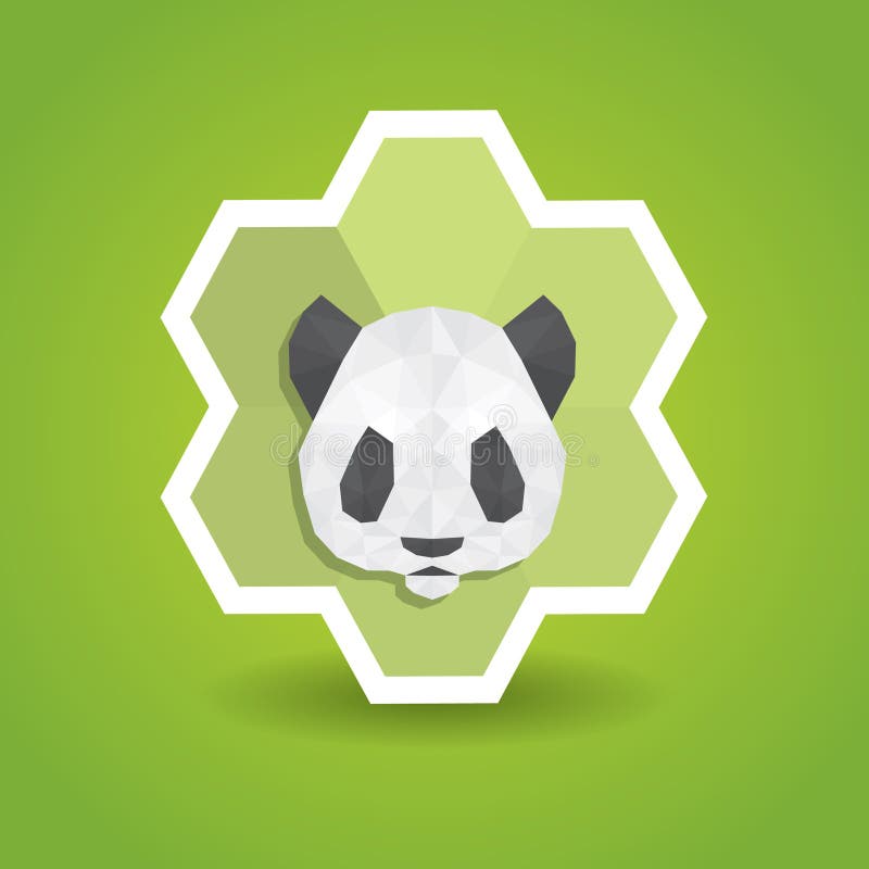 Panda Label. Vector Illustration Decorative Design Stock Vector ...