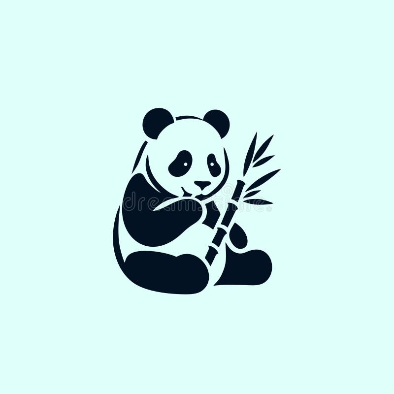 Panda Logo Design Concept Icon Stock Vector - Illustration of face ...