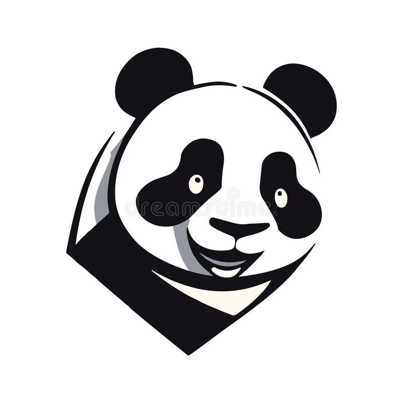 Panda logo design. stock vector. Illustration of drawing - 282640476