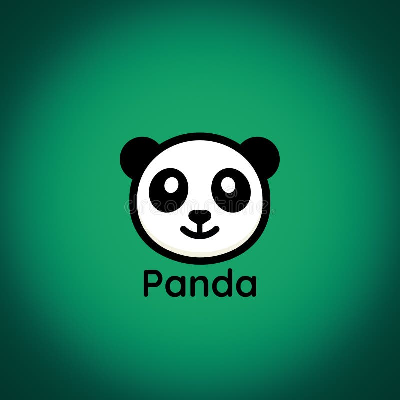 Panda logo stock illustration. Illustration of font - 269282536