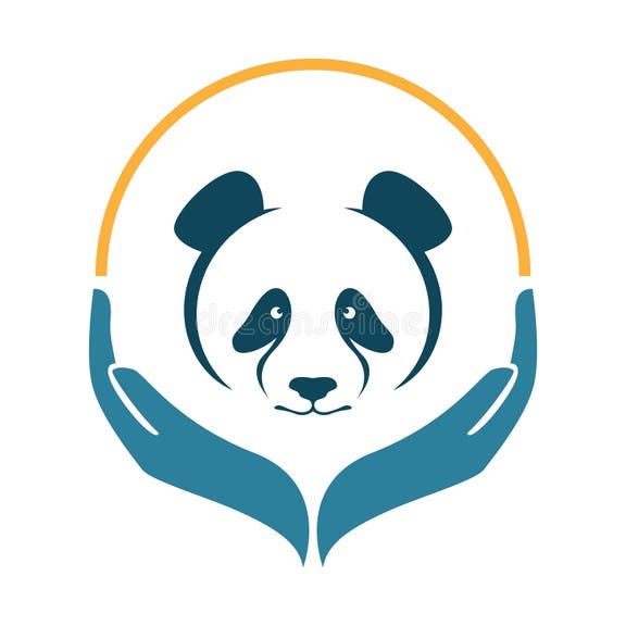Panda logo icon design stock vector. Illustration of panda - 387585589