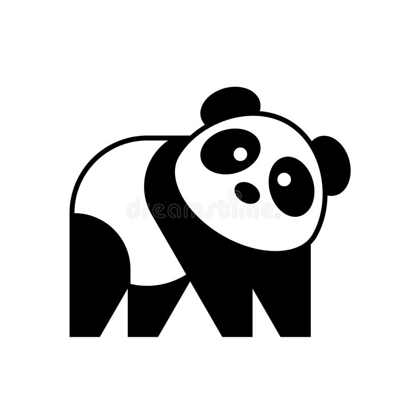 Panda Logo Vector. Animal Sign Template Stock Illustration ...
