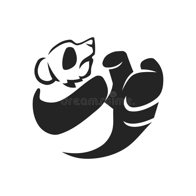 Panda Logo Template Isolated. Brand Identity. Icon Abstract Vector ...