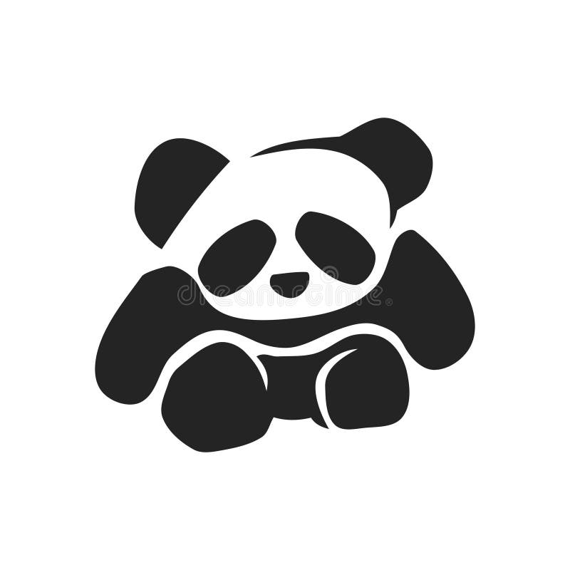 Panda Logo Template Isolated. Brand Identity. Icon Abstract Vector ...