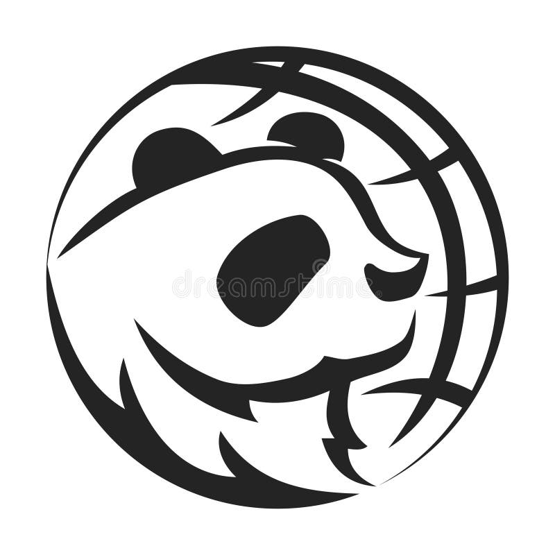 Panda Logo Template Isolated. Brand Identity. Icon Abstract Vector ...