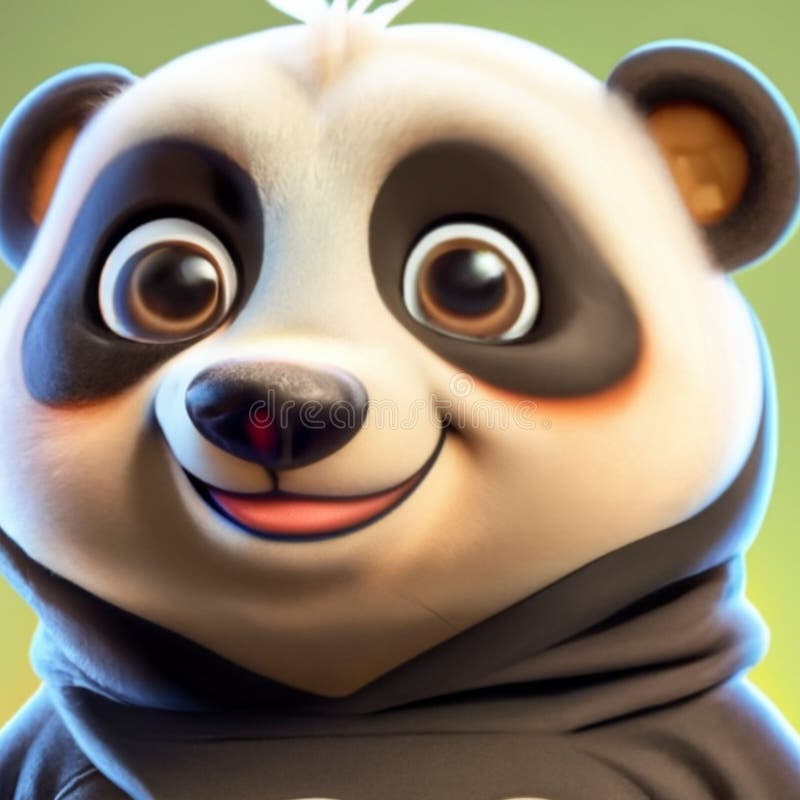 Panda Mascot in Cartoon Illustration Stock Illustration - Illustration ...