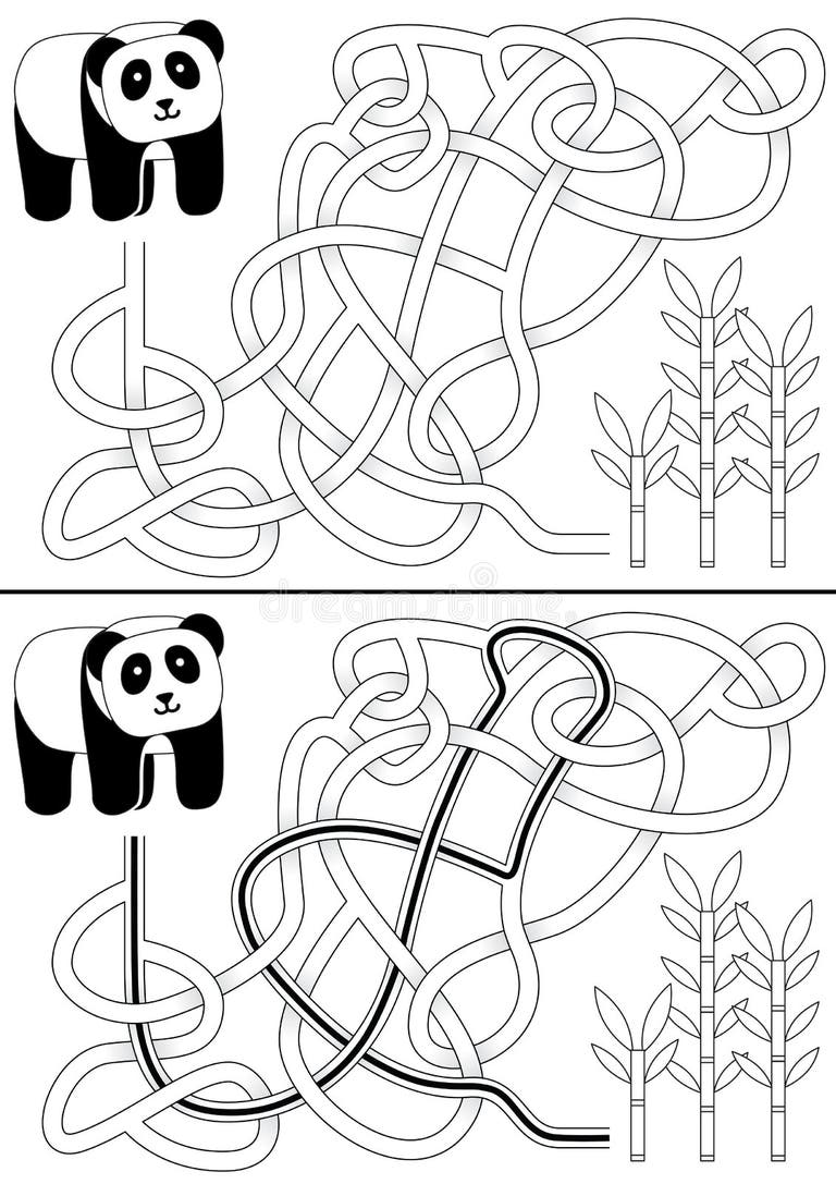 Panda Maze Stock Illustrations – 140 Panda Maze Stock Illustrations ...
