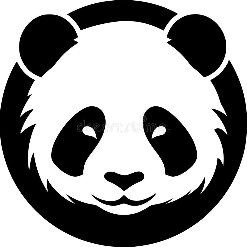 Panda - Minimalist and Flat Logo - Vector Illustration Stock Vector ...