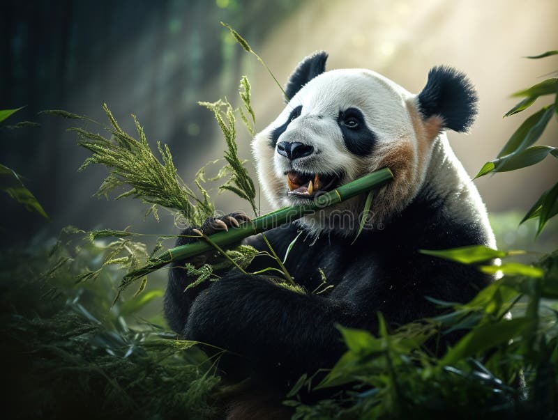 Panda stock illustration. Illustration of wildlife, imagine - 293682719