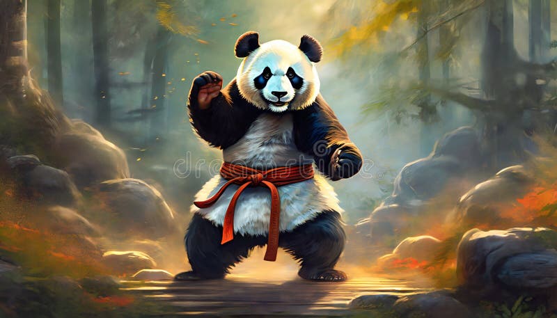 Panda Karate Stock Illustrations – 133 Panda Karate Stock Illustrations ...