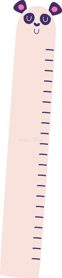 Panda Ruler School Supply stock vector. Illustration of brush - 330459602