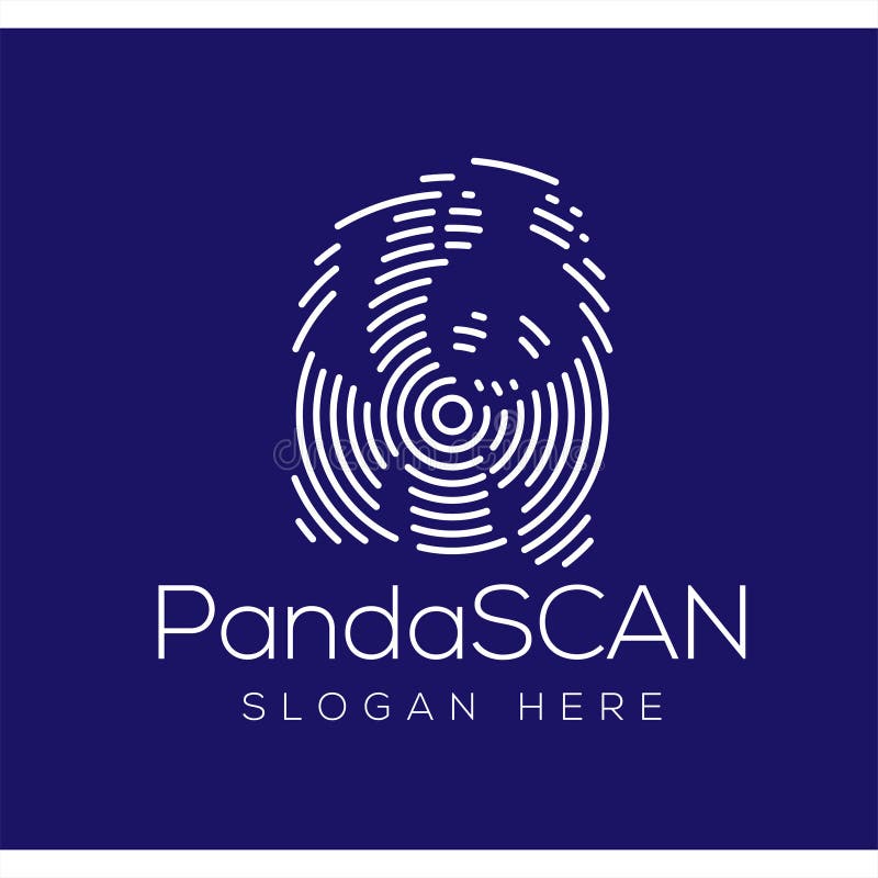 Panda Scan Technology Logo Vector Element. Animal Technology Logo ...