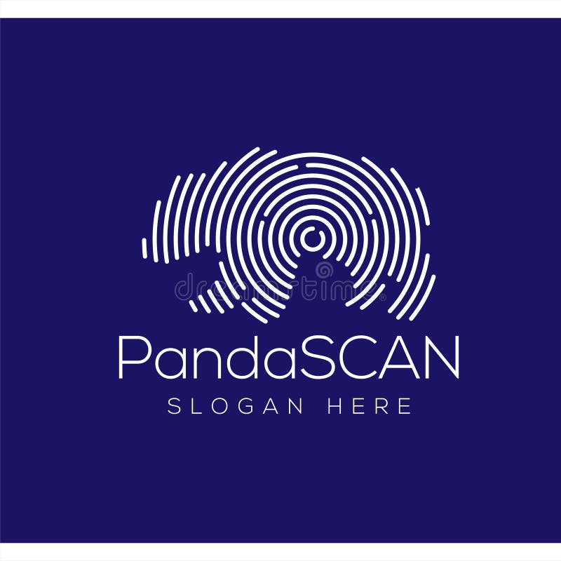 Panda Scan Technology Logo Vector Element. Animal Technology Logo ...