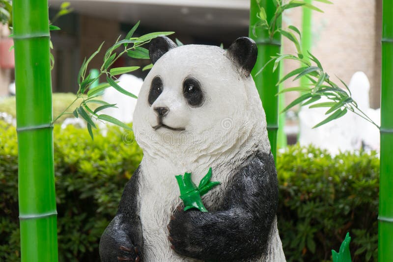 Panda sculpture stock image. Image of chinese, shanghai - 297222839