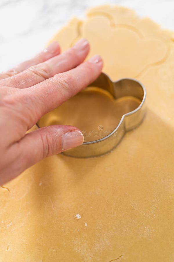 Panda Shaped Shortbread Cookies with Chocolate Icing Stock Photo ...
