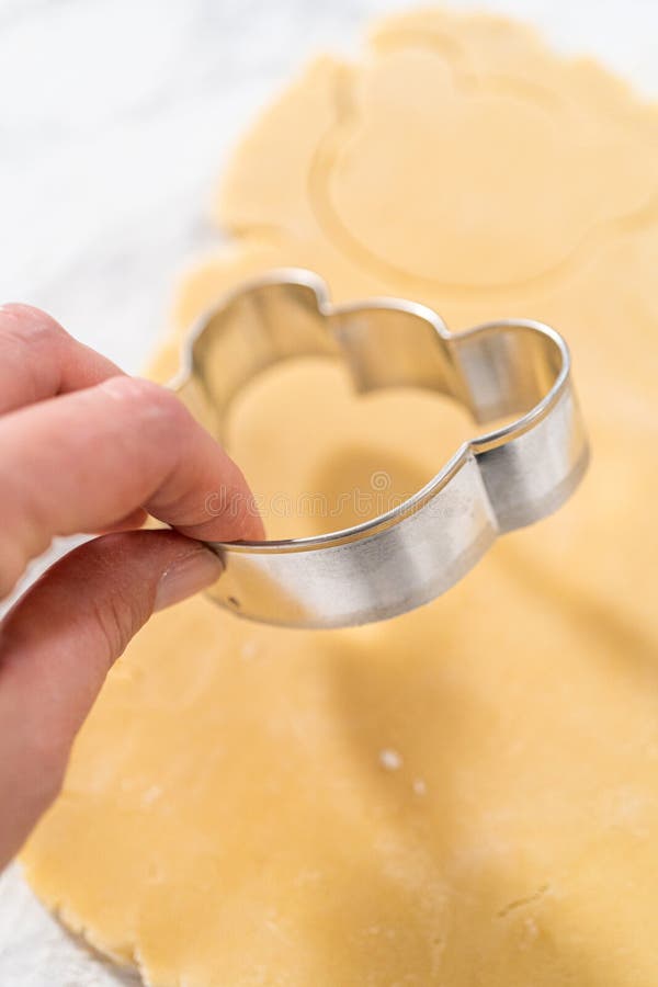 Panda Shaped Shortbread Cookies with Chocolate Icing Stock Photo ...