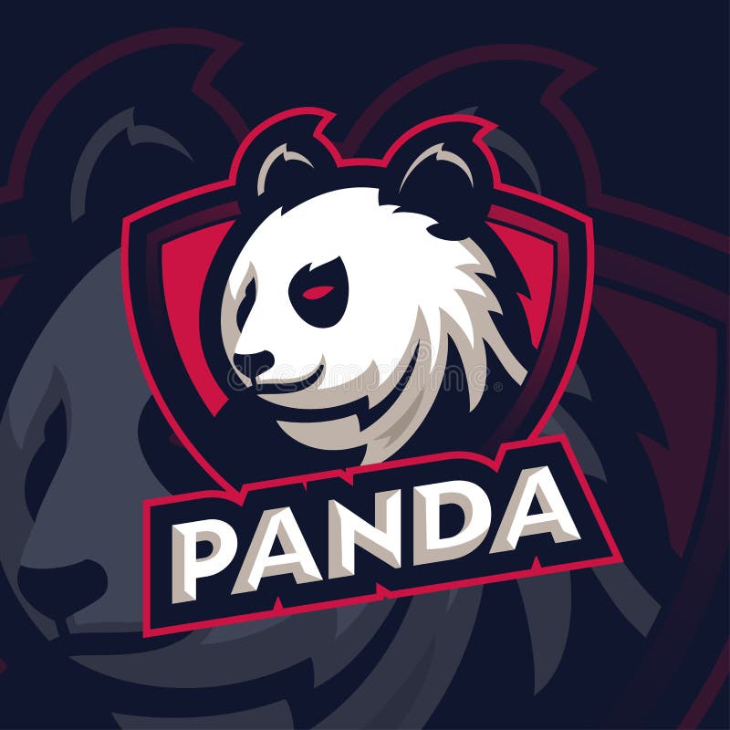 Panda Head Esport Logo Vector Character Stock Illustration ...