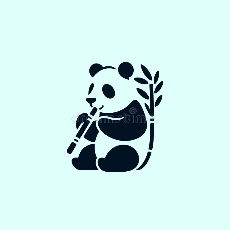 Panda Logo Design Concept Icon Stock Vector - Illustration of beautiful ...