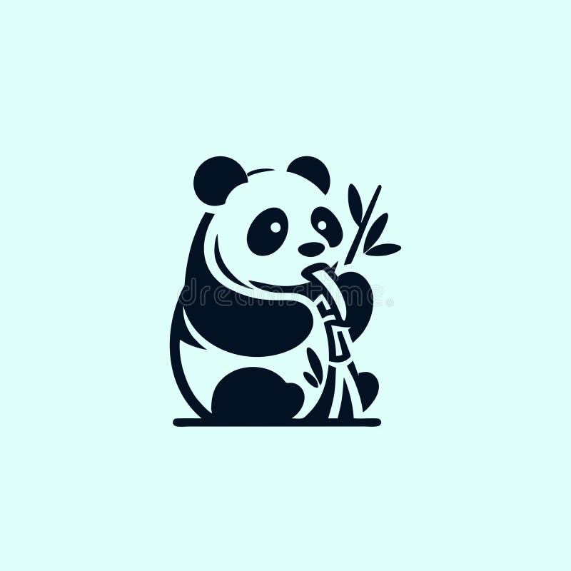 Panda Logo Design Concept Icon Stock Vector - Illustration of abstract ...