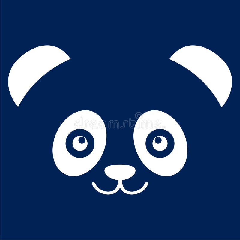 Panda Simple Icon - Vector Illustration Stock Vector - Illustration of ...