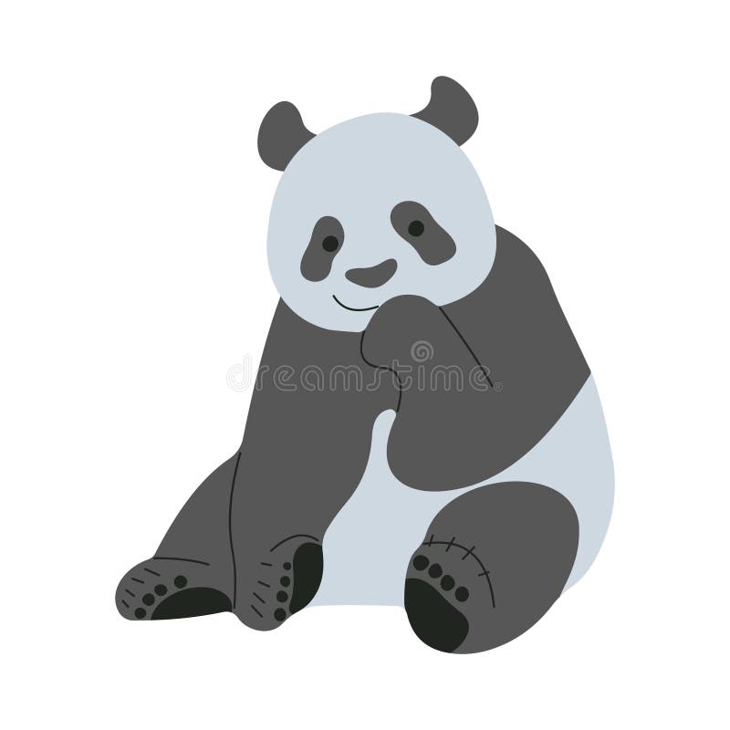 Single Panda Stock Illustrations – 650 Single Panda Stock Illustrations ...