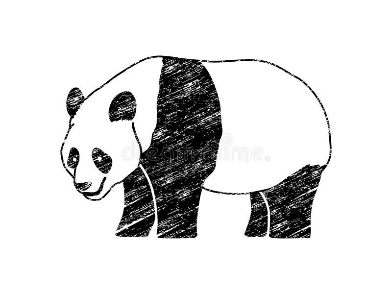 Red Panda side view. stock vector. Illustration of brown - 89110449