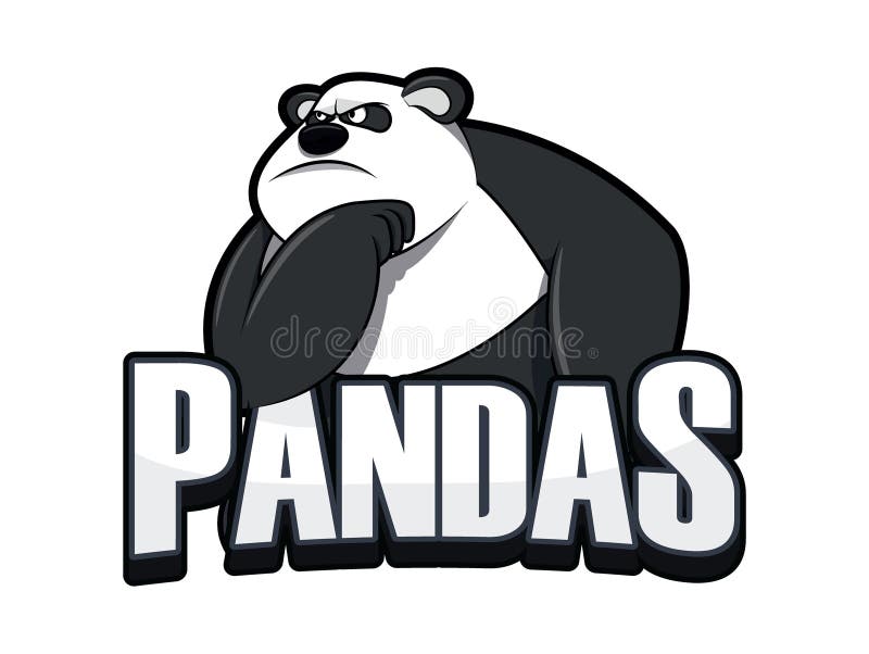 Panda thinking stock illustration. Illustration of idea - 55601676
