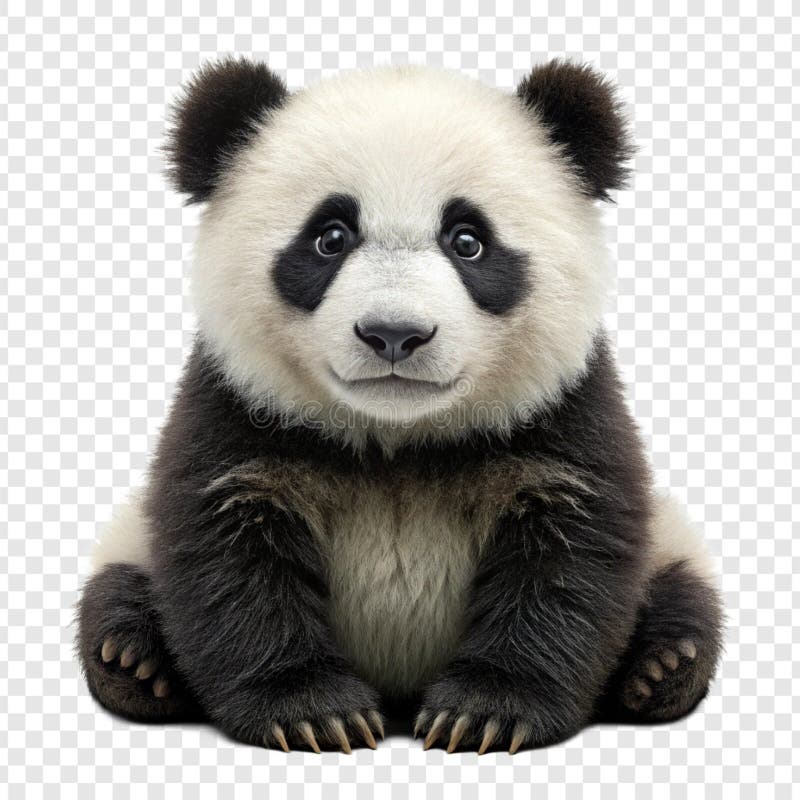 Panda Transparent Background Stock Illustration - Illustration of ...