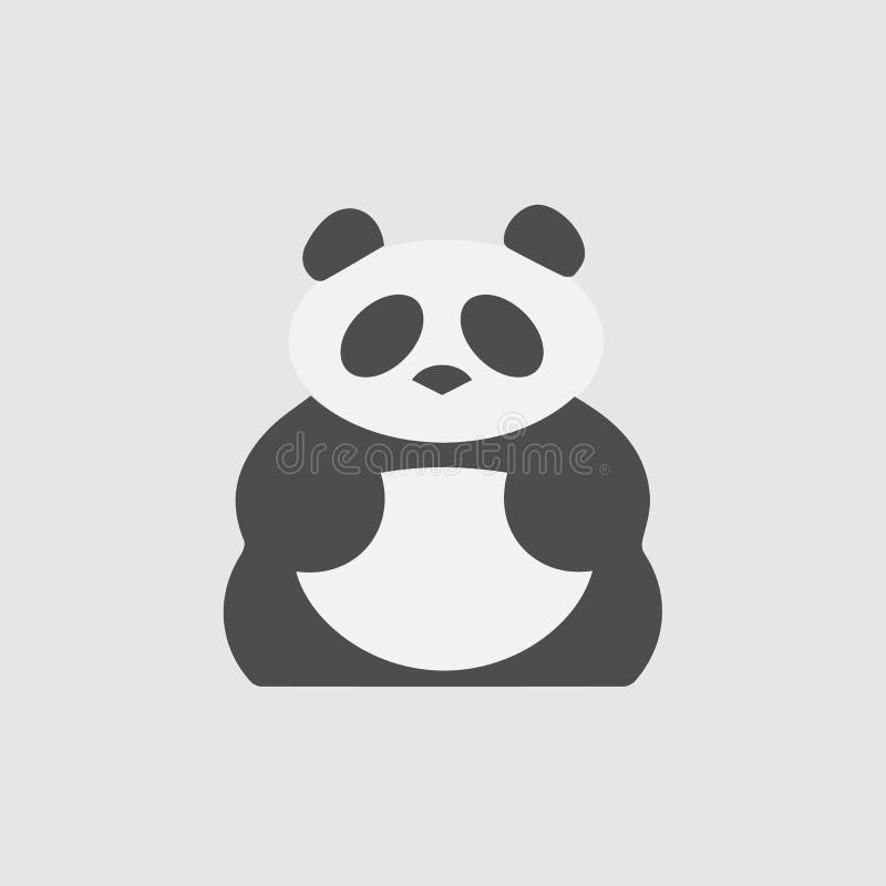 Panda Vector Icon Eps 10. Simple Isolated Illustration Stock Vector ...