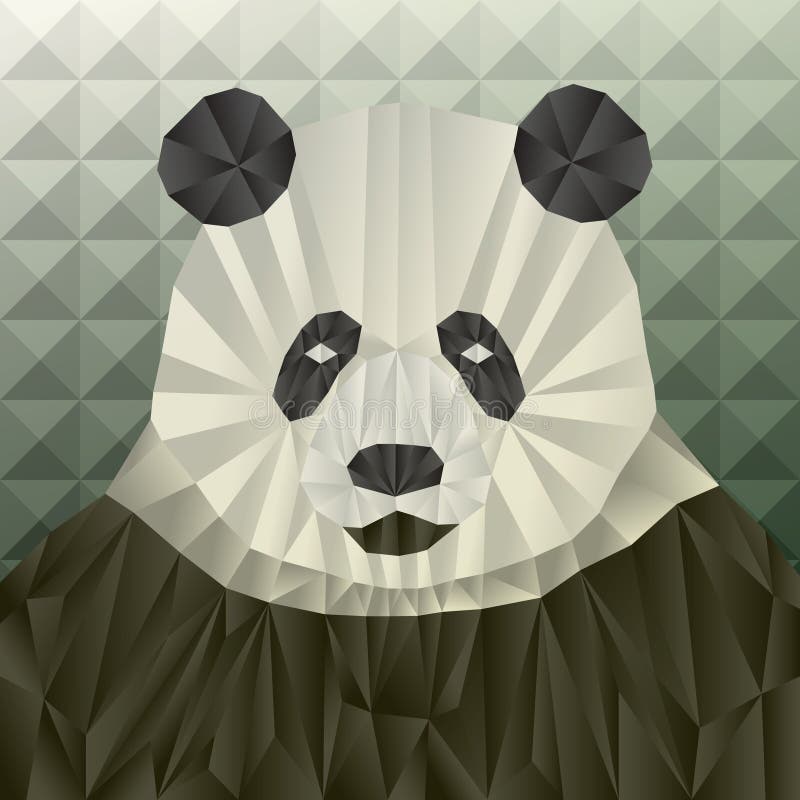 Polygon Illustration Giant Panda Stock Illustrations – 26 Polygon ...