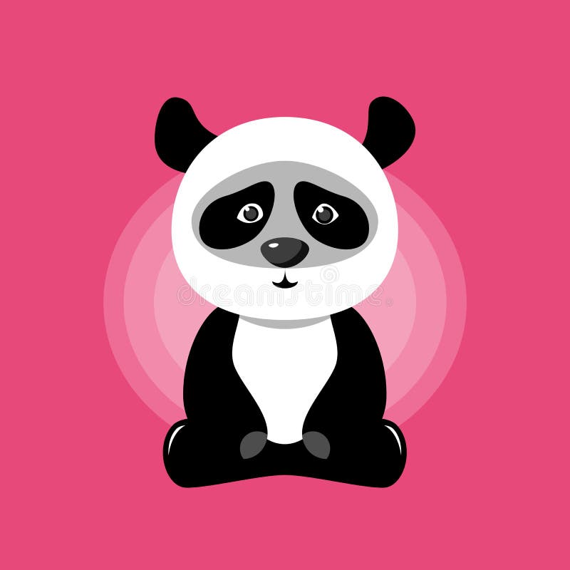 Panda vector illustration stock vector. Illustration of print - 235039498