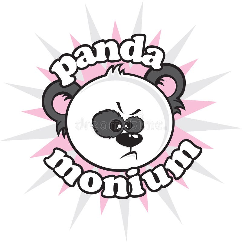 Pandaemonium! stock vector. Illustration of bear, naughty - 30405722