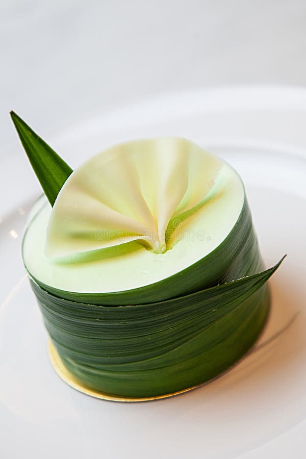 Pandan Cake with Pandan Cream Stock Image - Image of cream, sweet: 71751451