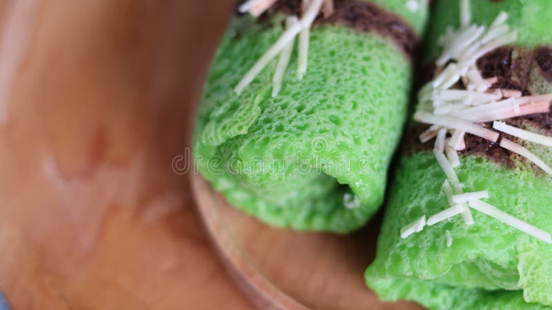 Green Pancake Rolls - Okeee Stock Image - Image of crepe, dessert ...