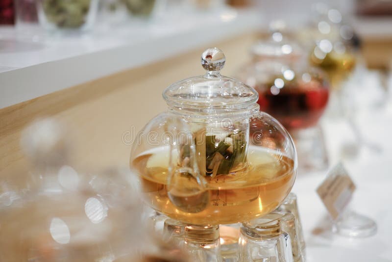 Pandan Leaves in Tea Pot. Herbal Tea Stock Image - Image of beverage ...