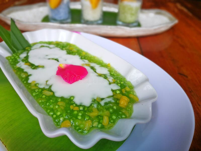 Pandan sago stock photo. Image of food, desserts, gourmet - 314205156